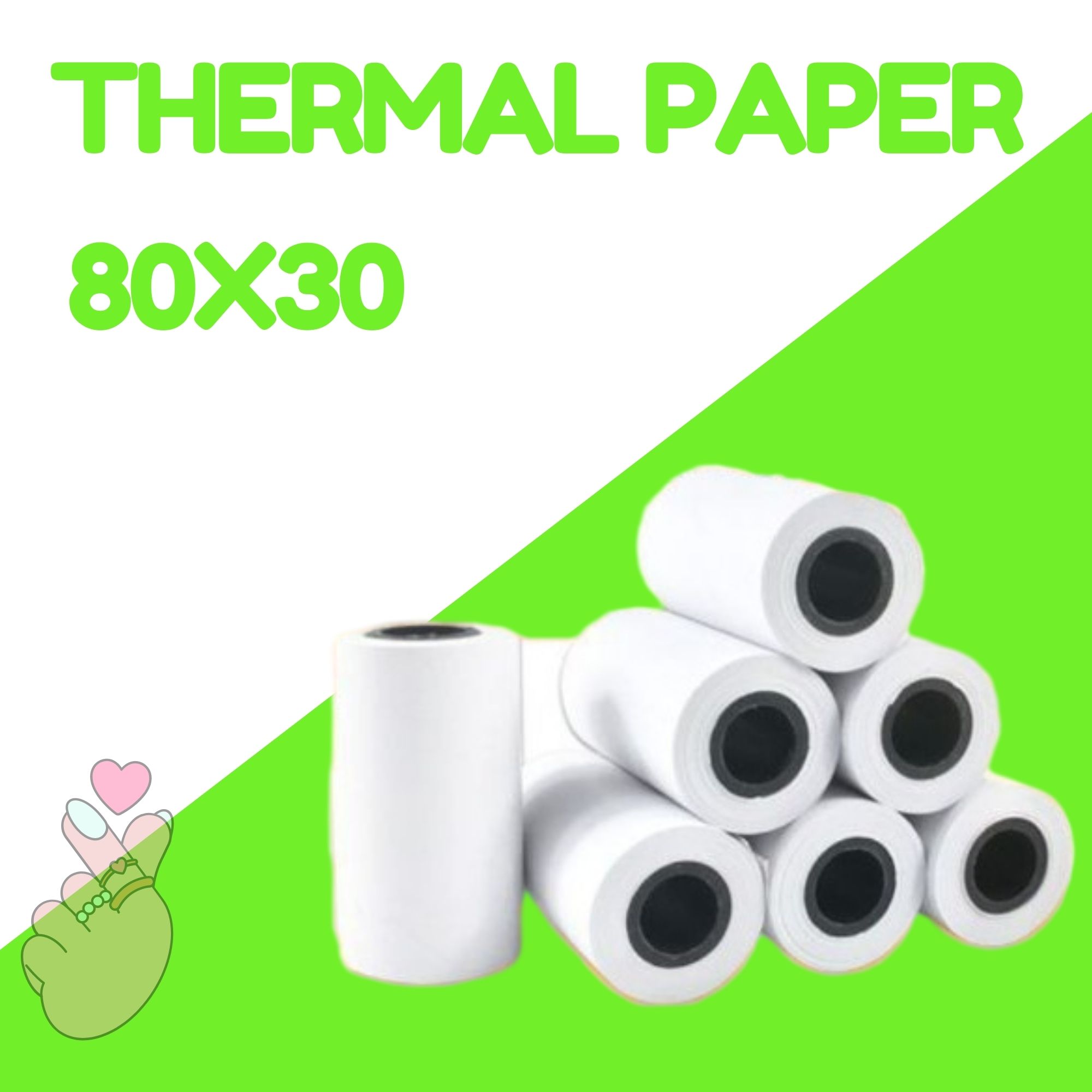 Thermal Paper 80mm x 30mm POS Receipt for Bluetooth Mobile or Pc ...