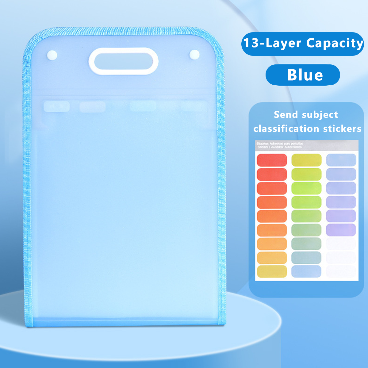 Vertical Organ Bag Test Paper Organizer, 13 Layer Portable Expanding ...