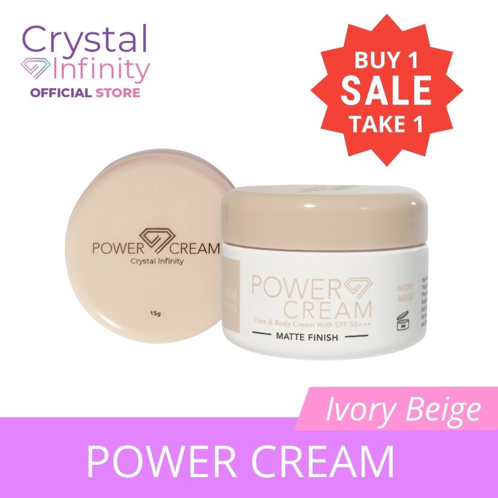 Crystal Infinity Power Cream Ivory Beige 15g | Lazada PH