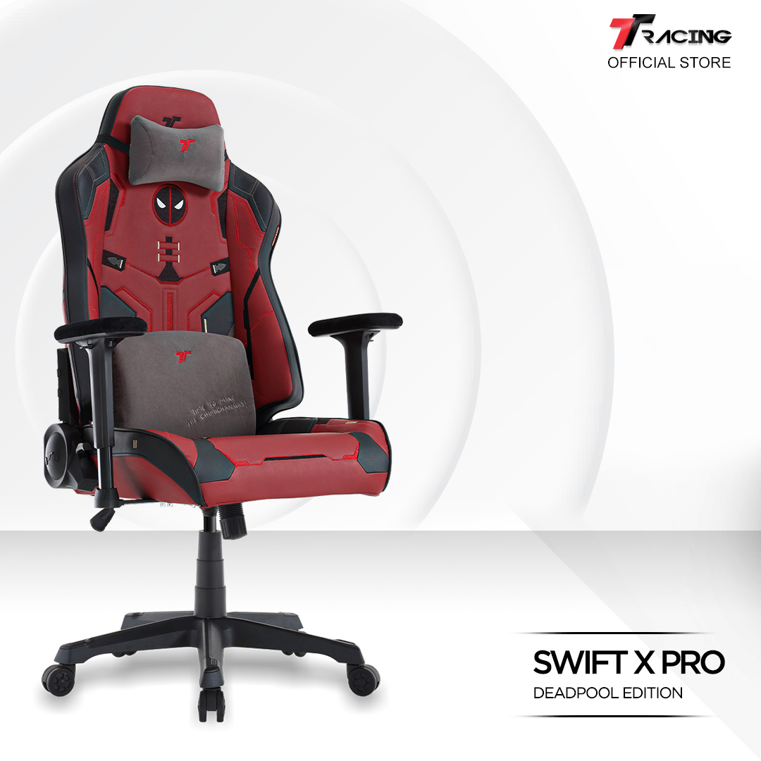 TTRacing Swift X Pro Deadpool & Wolverine Gaming Chair Ergonomic Office ...