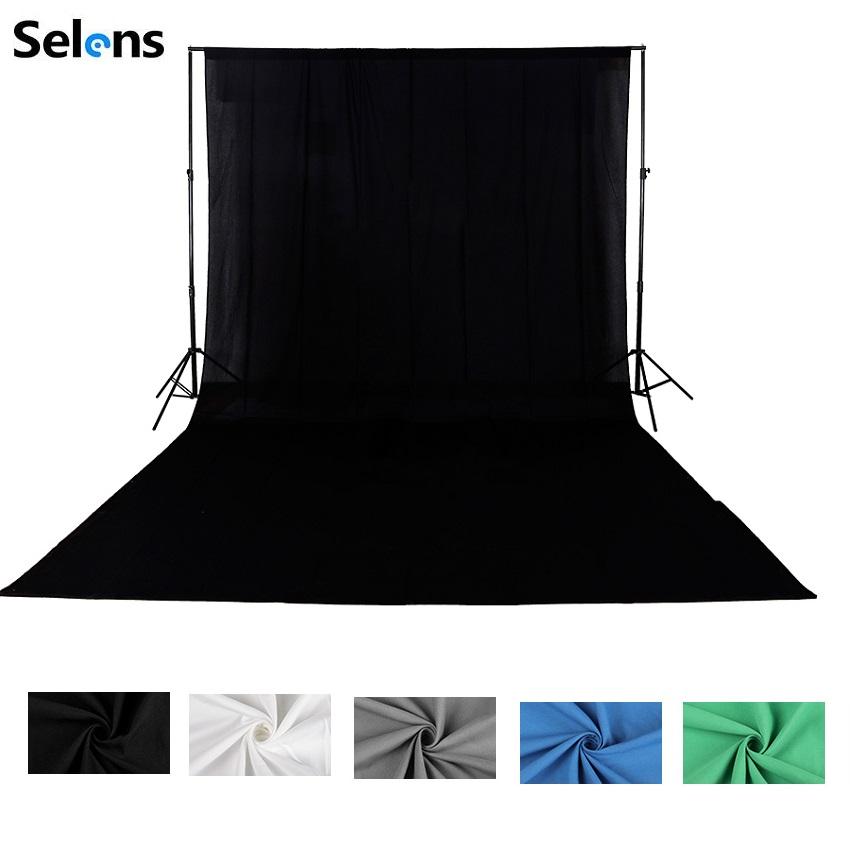 Selens Seamless Cotton Muslin Green Screen Background Cloth Photography ...