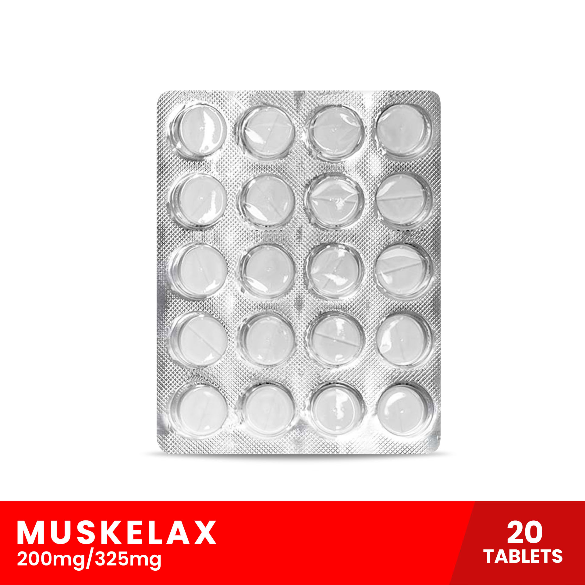 MUSKELAX Tablets x 20 tablets (For Body & Muscle Pain) health ...