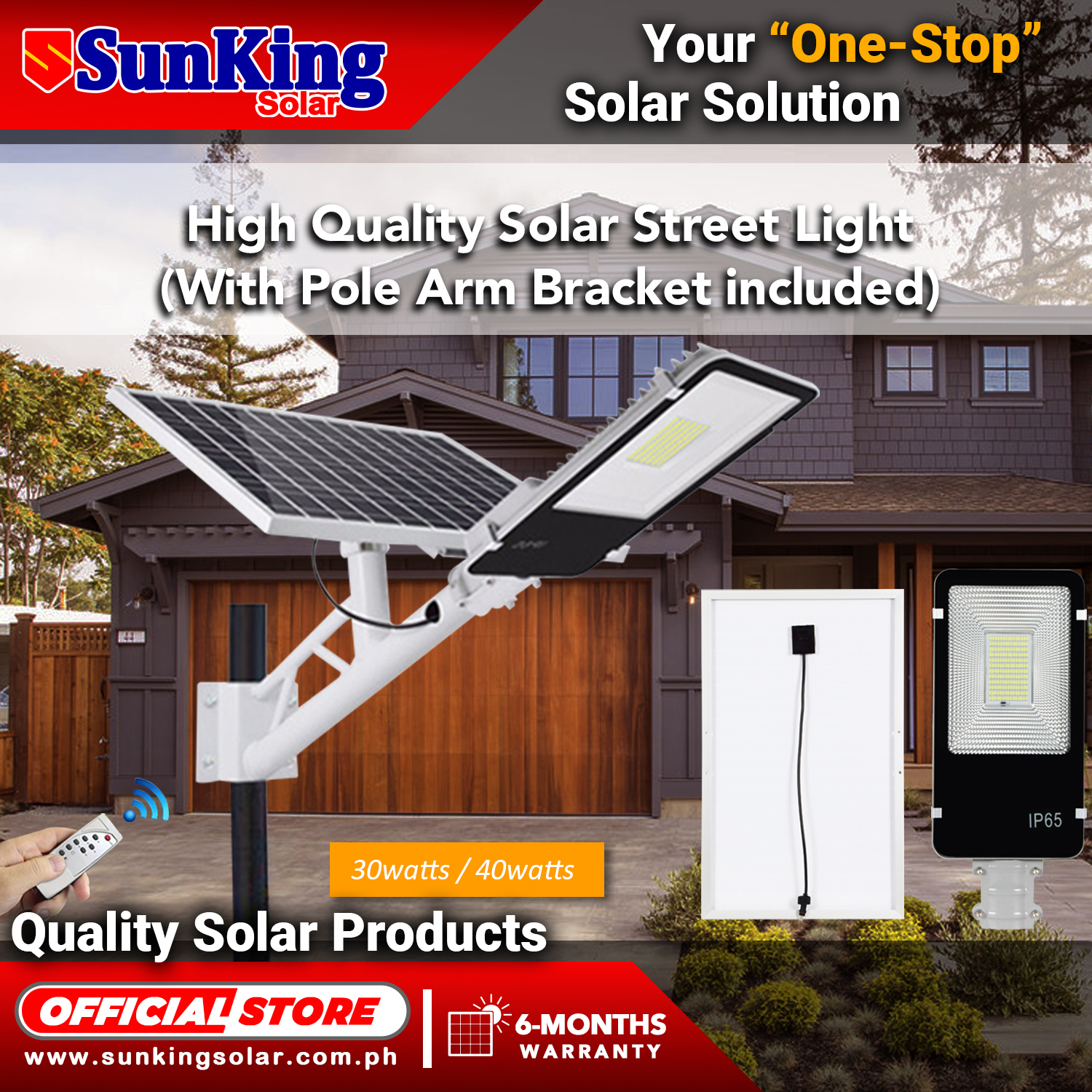 Solar Streetlights 30watts 40watts 90watts All in one Street light ...