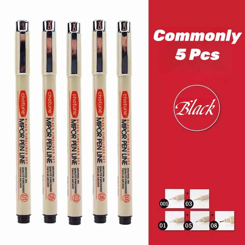 3/5/8/9/10/12 pcs Sakura Pigma Micron Pen Set Fineliner Pens for Sketch ...
