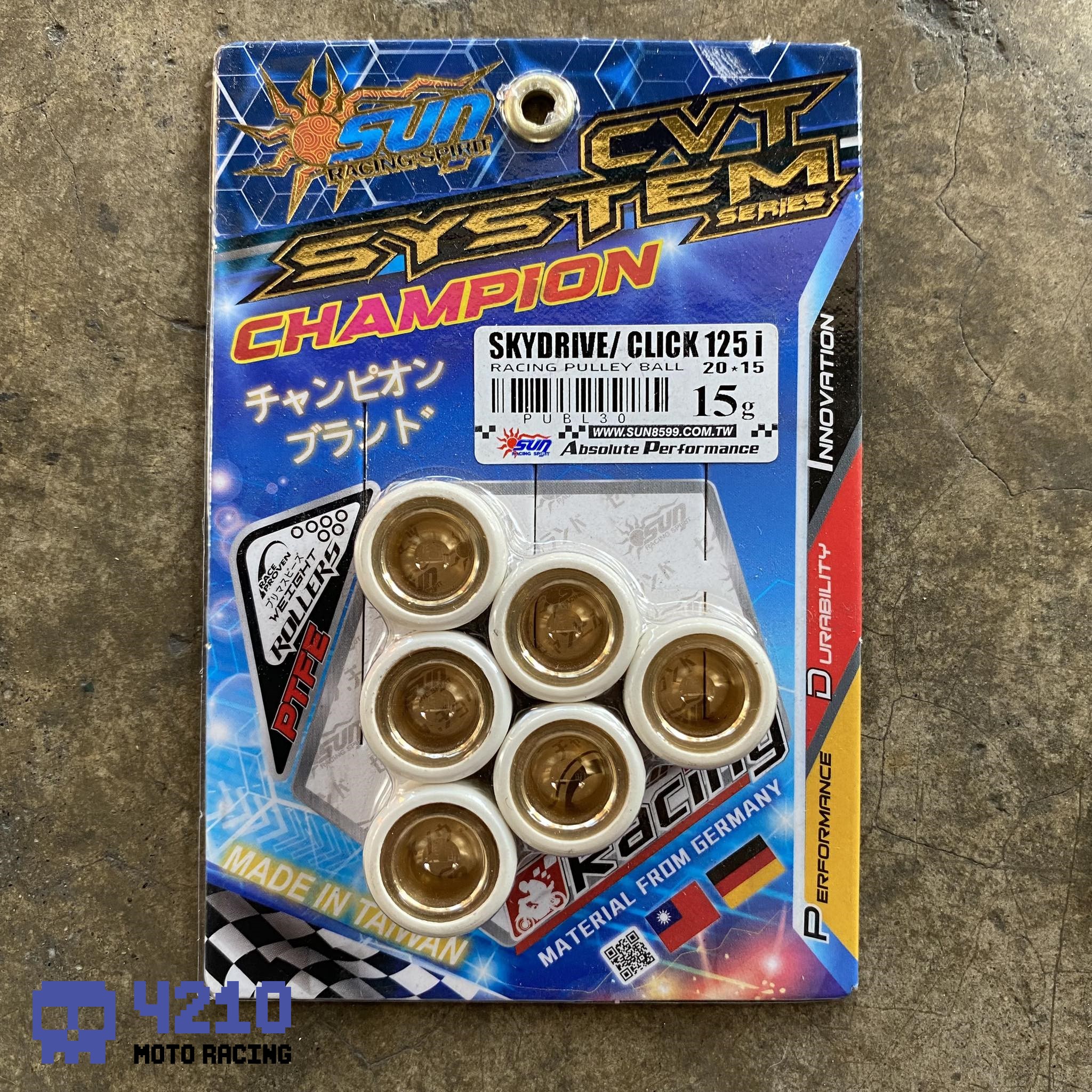 SUN RACING CVT FLYBALL for HONDA CLICK/SKYDRIVE/GY6/PCX/ADV | Lazada PH