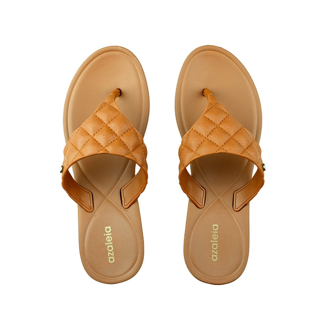 Azaleia Silvia Light Shape Tam Brown Women's Wedge Sandals | Lazada PH