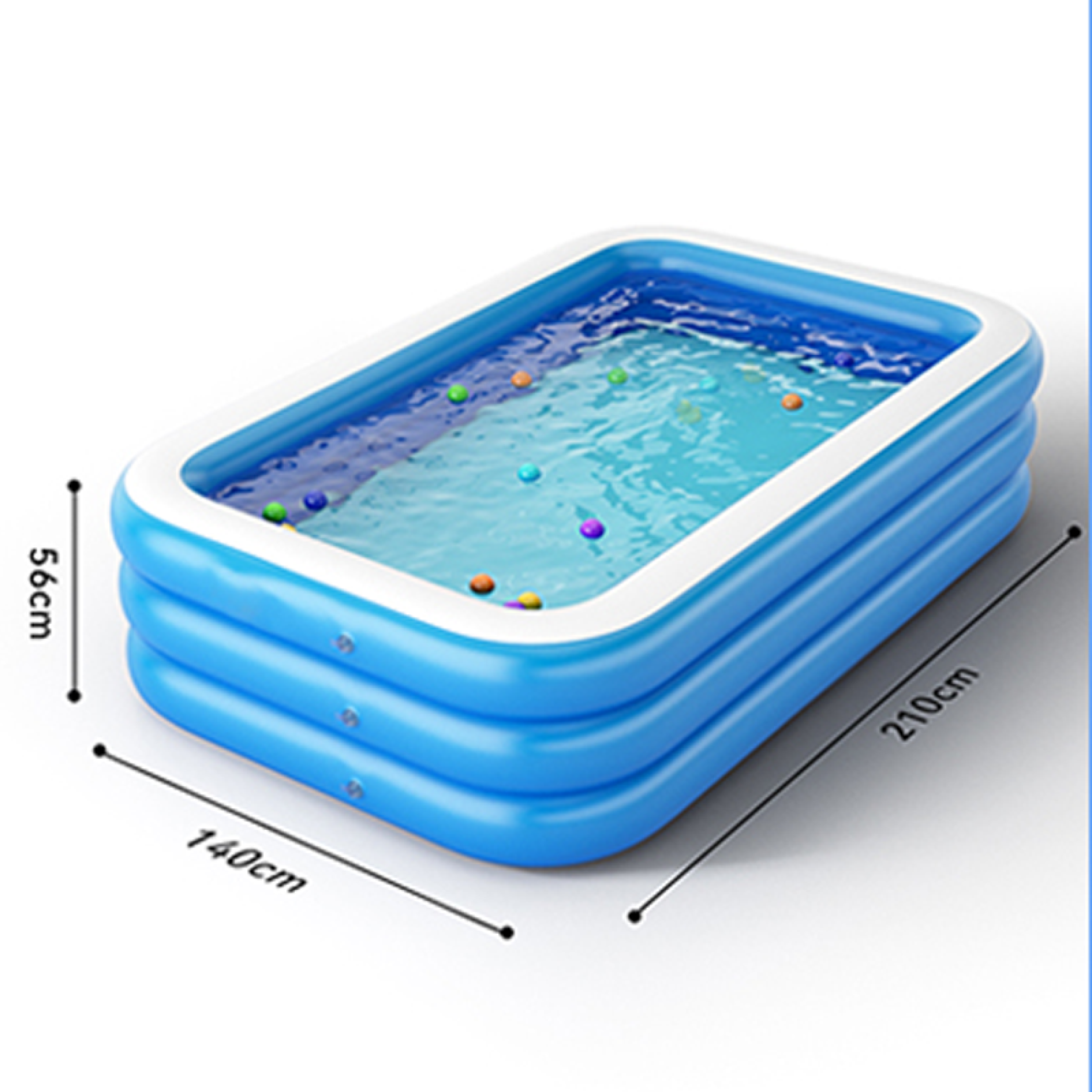 Tat Ming Inflatable swimming pool with electric air pump summer outdoor ...