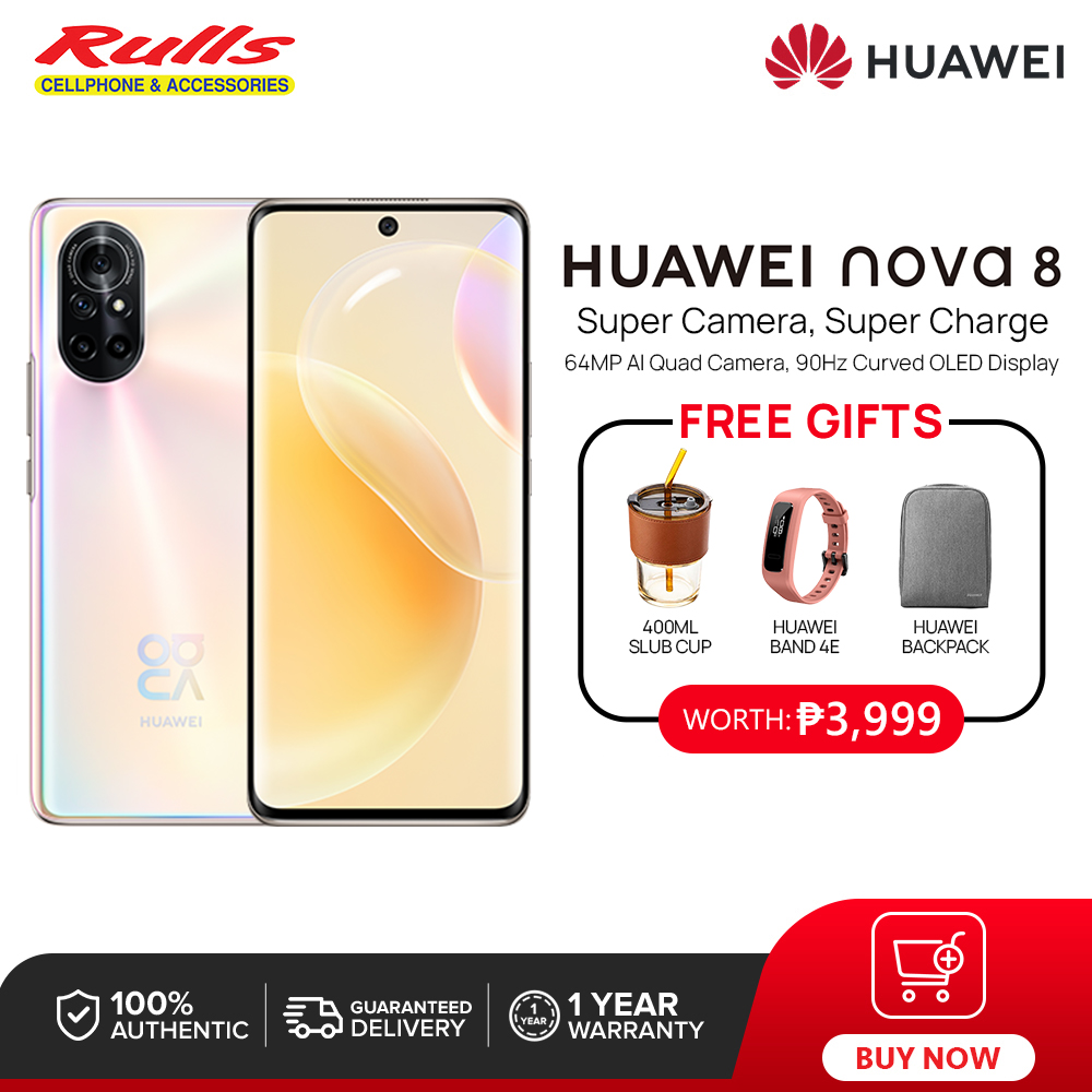 HUAWEI Nova 8 Smartphone | 8GB RAM + 128GB ROM | 7nm Kirin 820E | 90Hz 6.57” FHD+ OLED Display ...