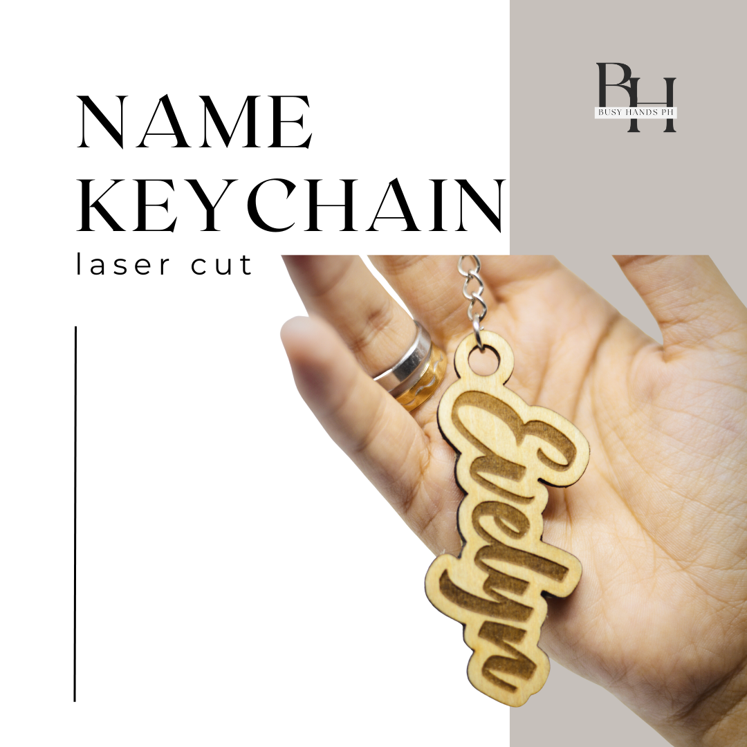 Personalized Laser Cut Wooden Name Keychain | Lazada PH