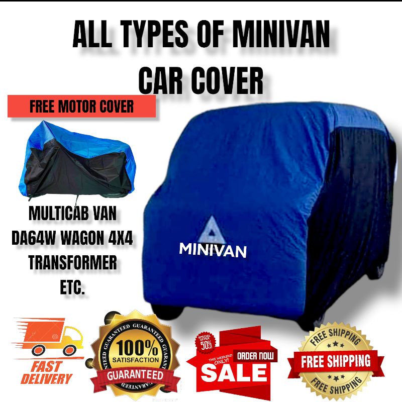 CAR COVER for minivan /multicab/scrum/DA64W WAGON/4X4 WAter repellant ...