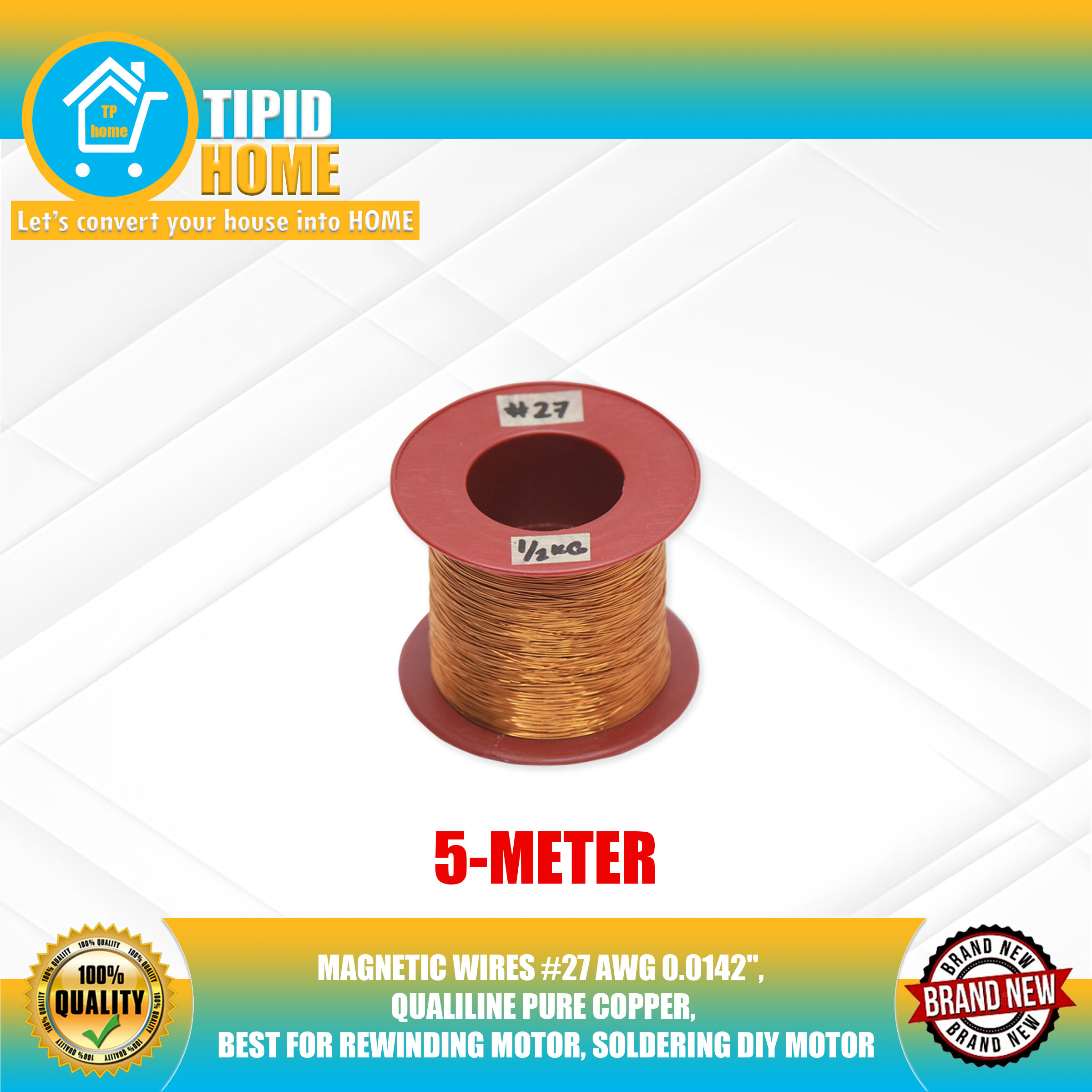 MAGNETIC WIRES #27 AWG 0.0142", QUALILINE PURE COPPER, BEST FOR ...