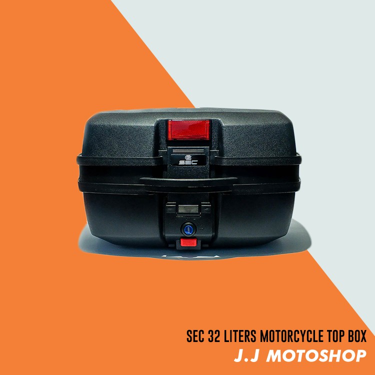 Motorcycle storage box SEC 32 Liters Top Box COD | Lazada PH