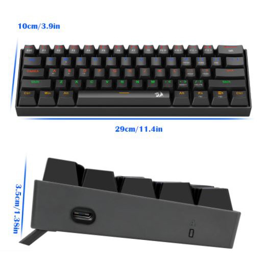 Redragon Lakshmi Gaming Led Mechanical Keyboard (dust proof | Lazada PH