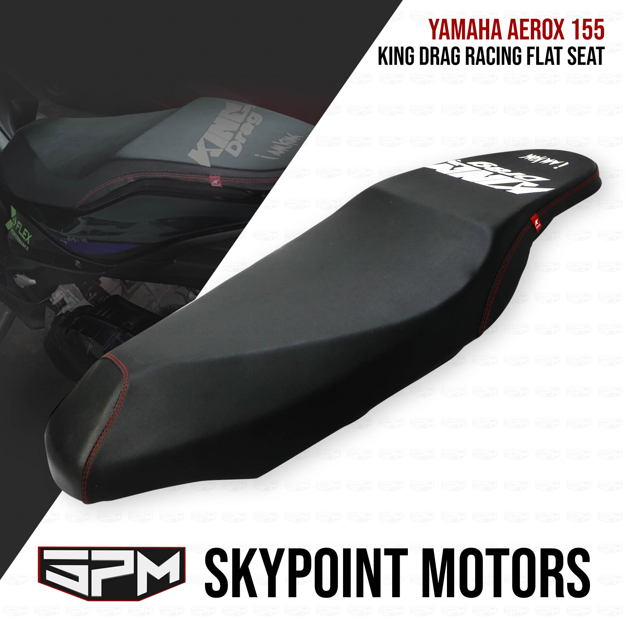 KING DRAG RACING FLAT SEAT | YAMAHA AEROX 155 (9803-373) | Lazada PH