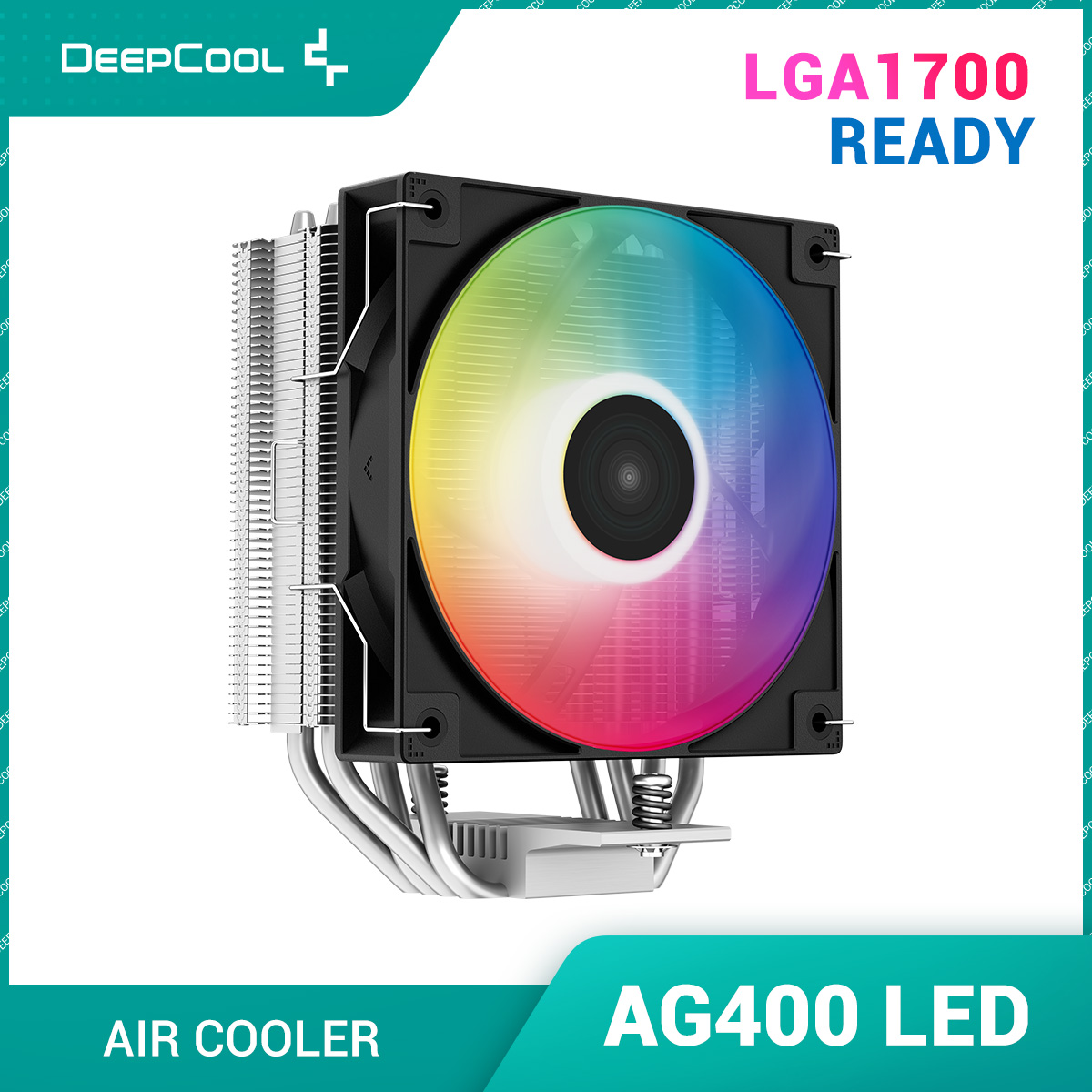 DeepCool GAMMAXX AG400 LED Single-Tower CPU Cooler, 120mm Static LED ...