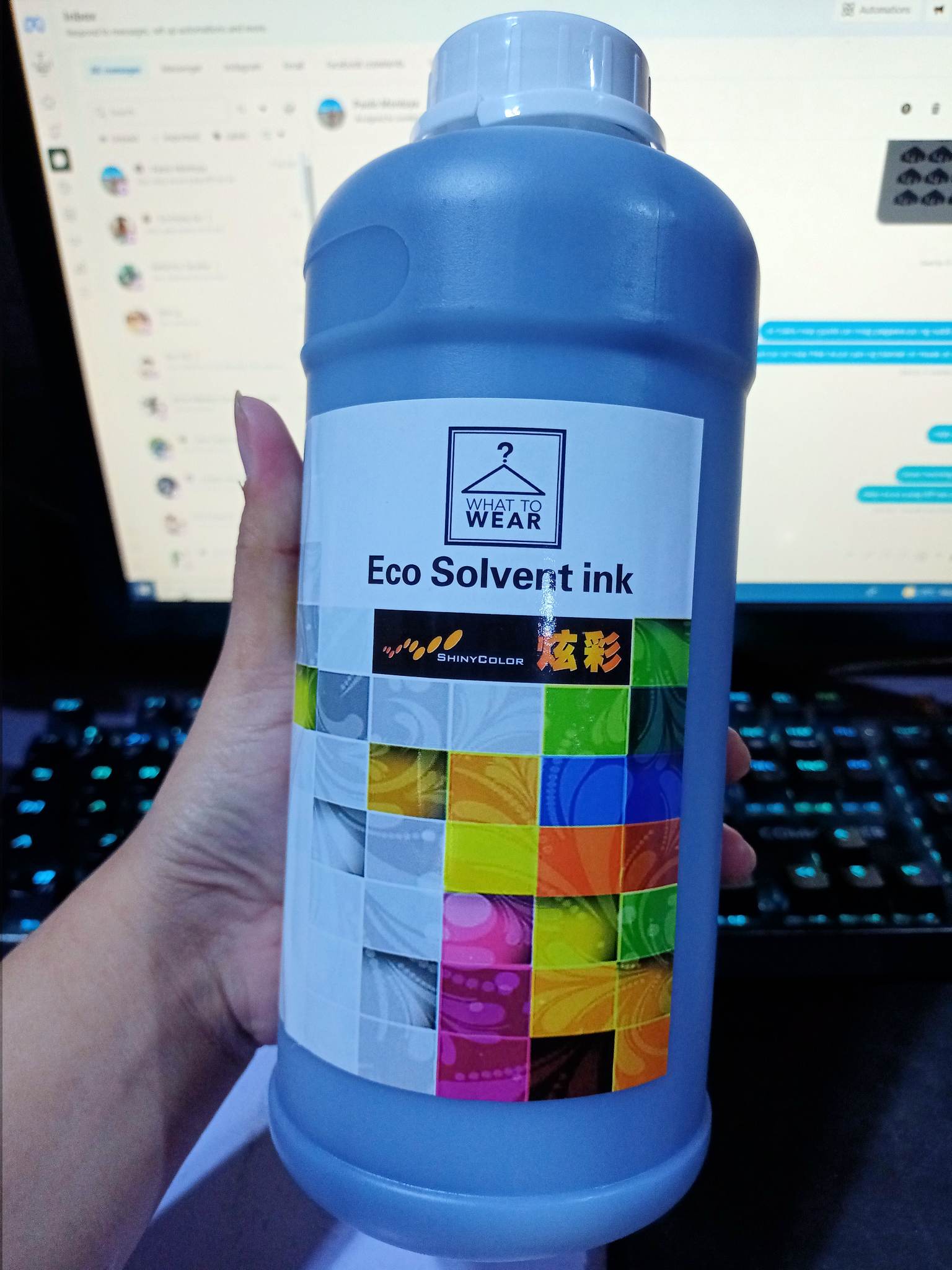 ECO SOLVENT INK for Tarpaulin use 1 liter CMYK Color High Quality ...