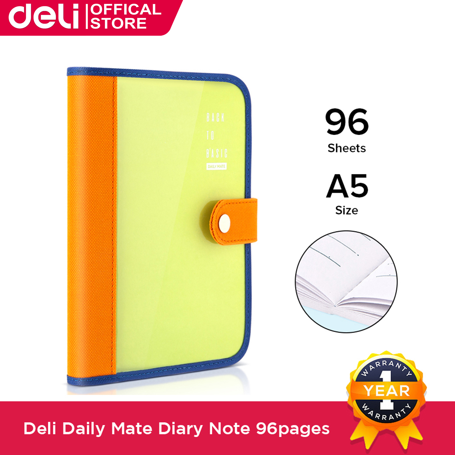 Deli Diary Notebook Set For School Supplies Wholesale Package Daily ...