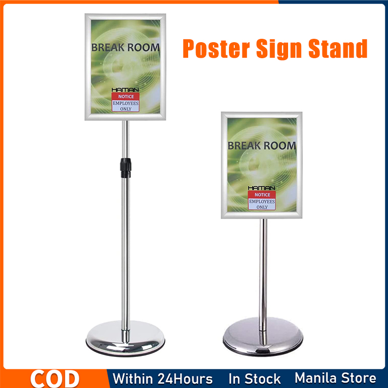 Adjustable Poster Stand Holder Adjustable Standing Display Sign Holder ...