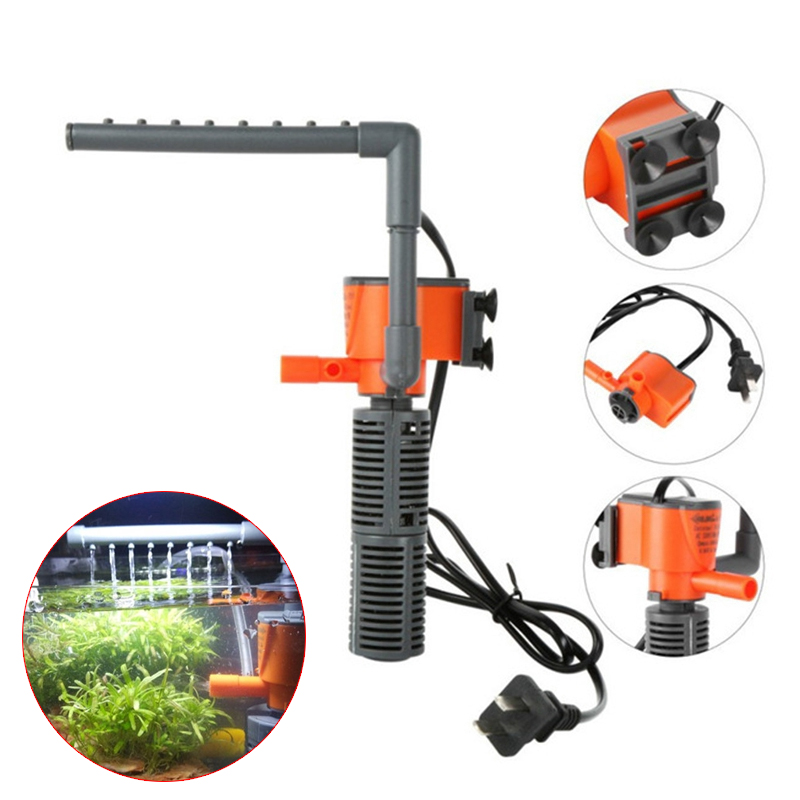 INTERNAL FILTER- Portable Aquarium Water Filter Pump Air Oxygen Water ...