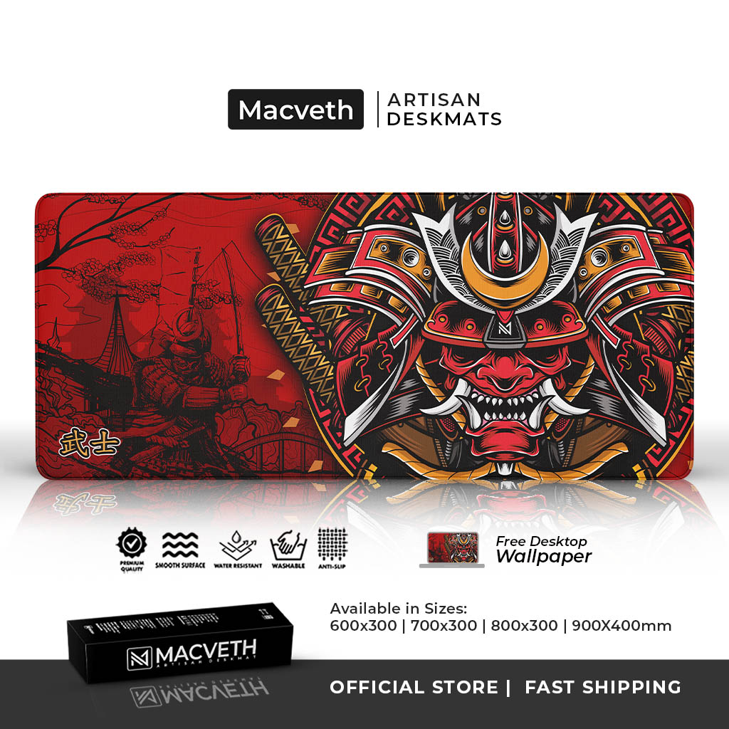 Macveth Artisan Deskmat | V2 BUSHI | Large Gaming Mousepad | Extended ...