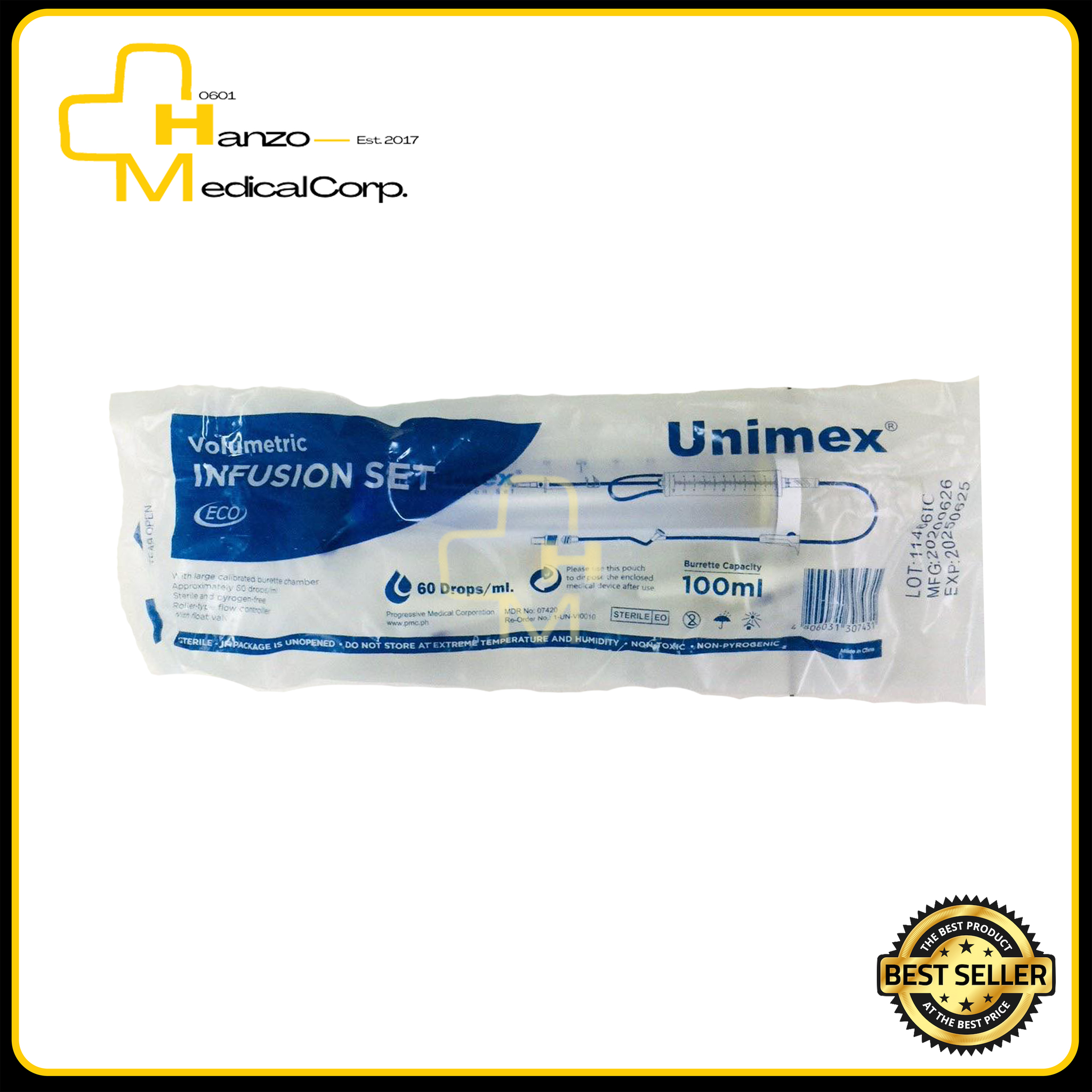 UNIMEX VOLUMETRIC INFUSION SET / SOLUSET 100ML | Lazada PH