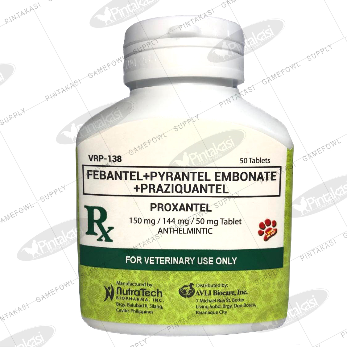 PINTAKASI NutraTech Proxantel 50 Tablets (Expiry August 2024 ...