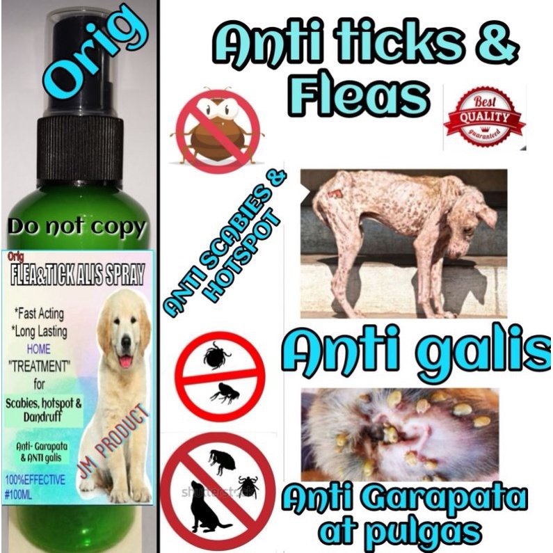 Ea0VQDEV Gamot sa Garapata Pulgas at Galis ng Aso Spray 100ml | Lazada PH
