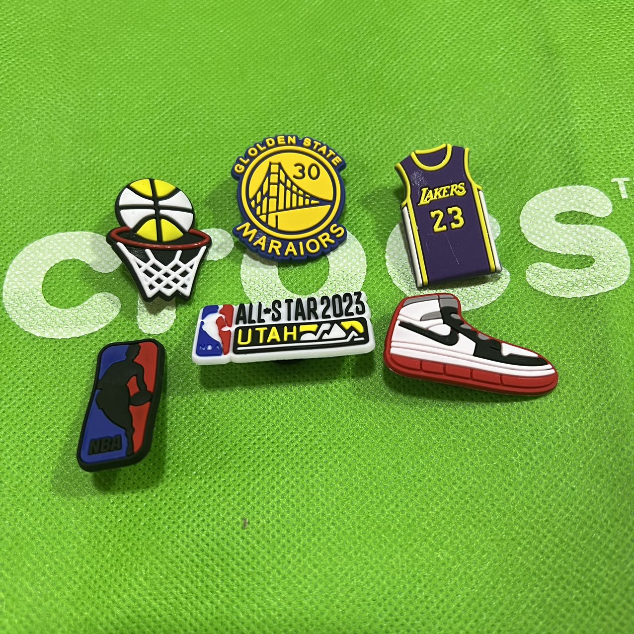 Jibbitz for Set NBA Kobe James Association Graphic Clog Shoes ...