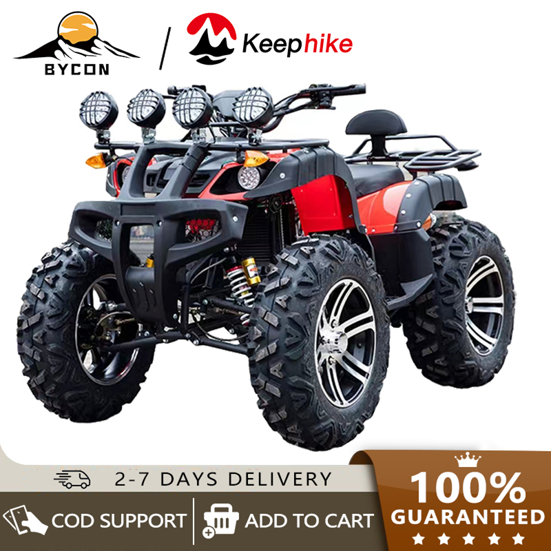 [HOT]ATV Adult 125 CC ATV Jungle Bike Outdoor Riding 4 Wheel Motorcycle ...