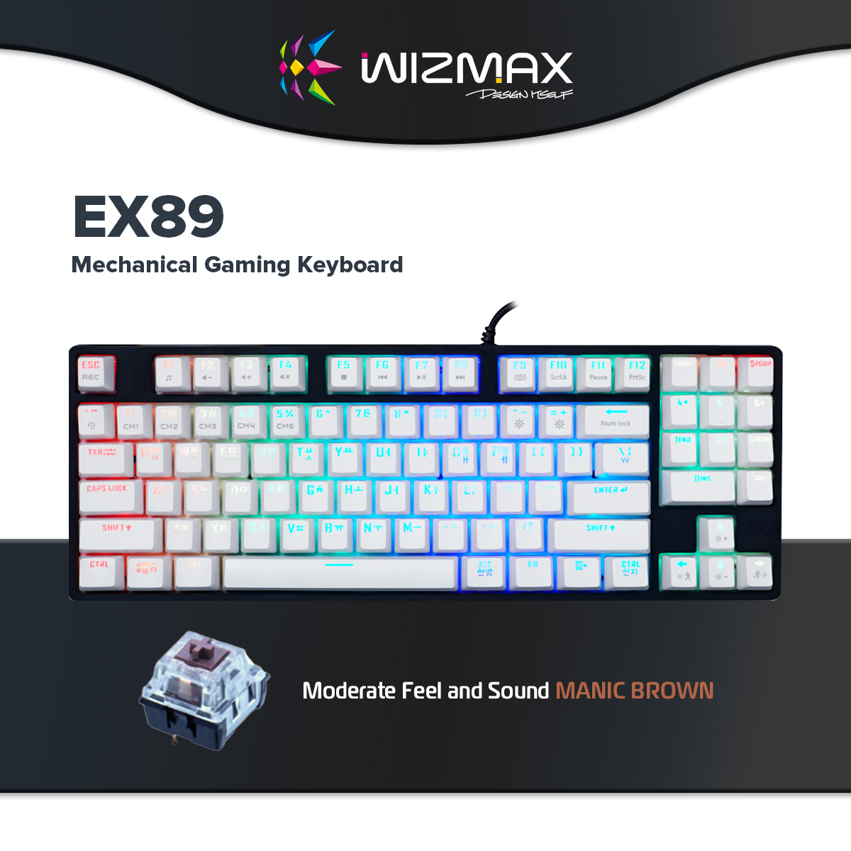 Manic EX89 TKL Gaming Mechanical Keyboard | Lazada PH
