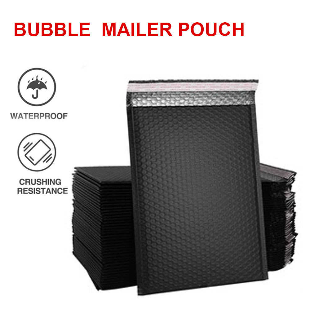 Black Bubble Wrap Pouch with Sticky Seal Wrap Envelope Type Waterproof ...