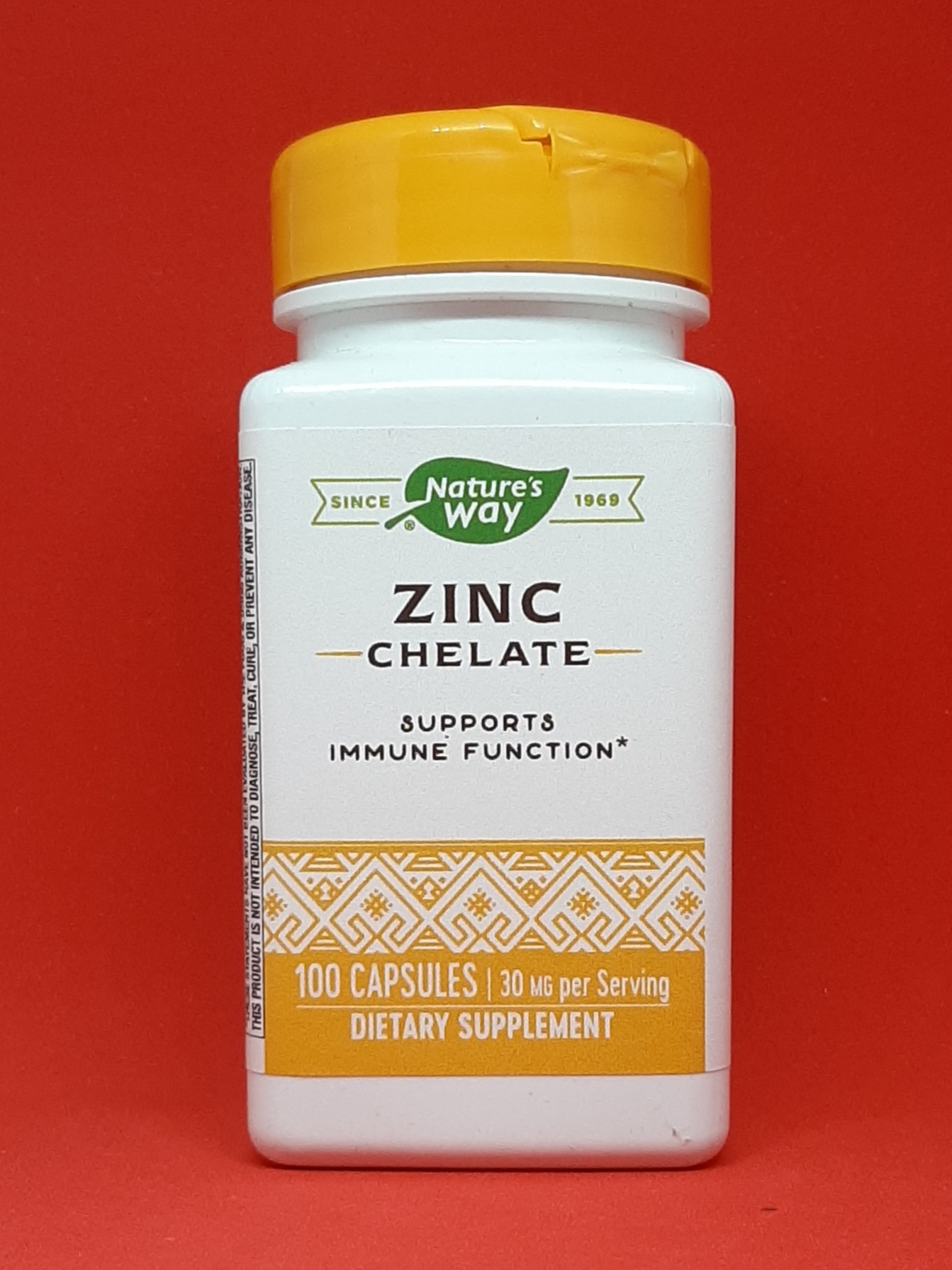 Nature's Way, Zinc Chelate 30 mg, 100 Capsules - Healthy Cell Growth ...