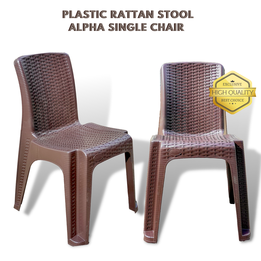 2022 Alpha Chair Plastic Rattan Single Chair Home Furniture | Lazada PH