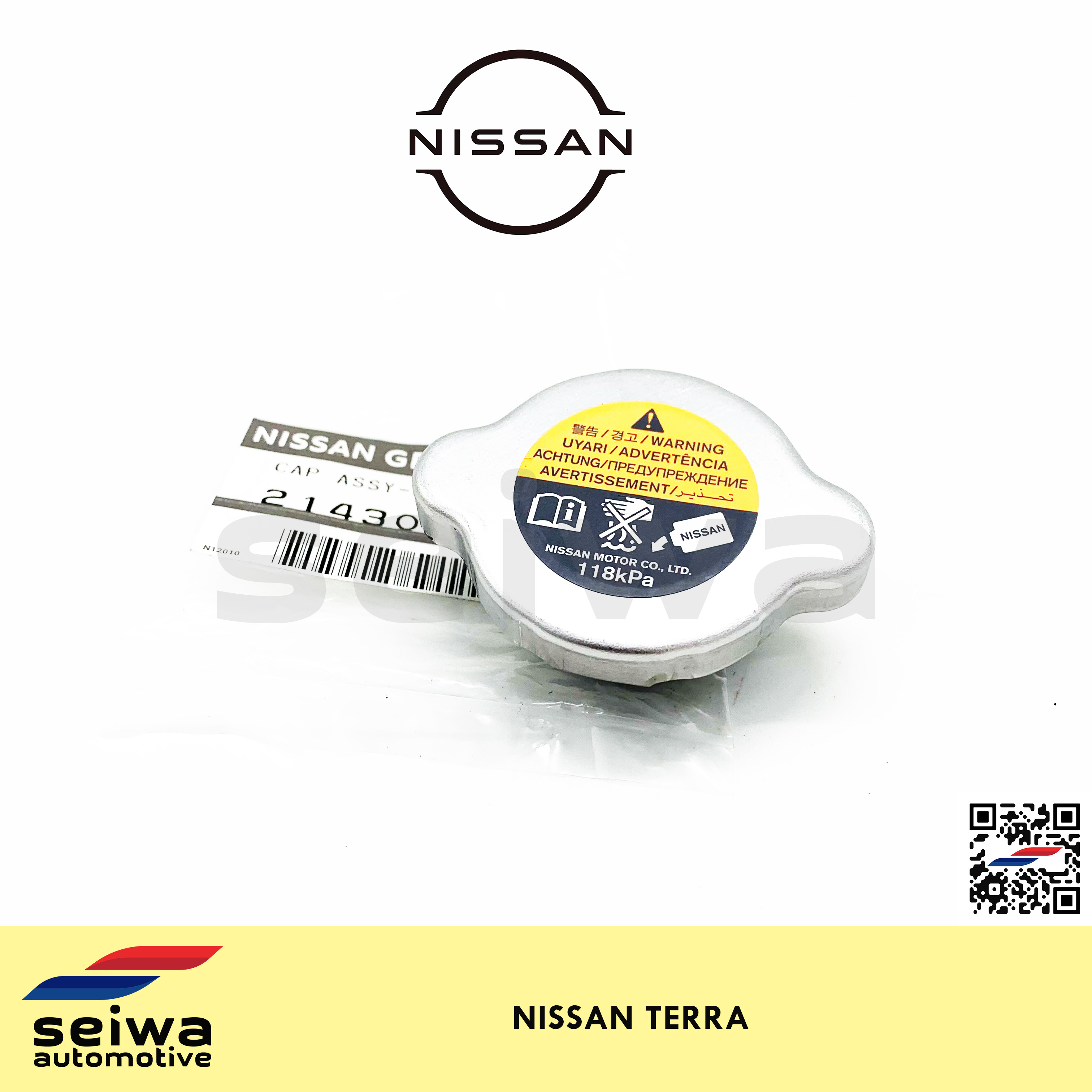 Nissan Terra Radiator Cap (118KPa) - Genuine Nissan Auto Parts | Lazada PH