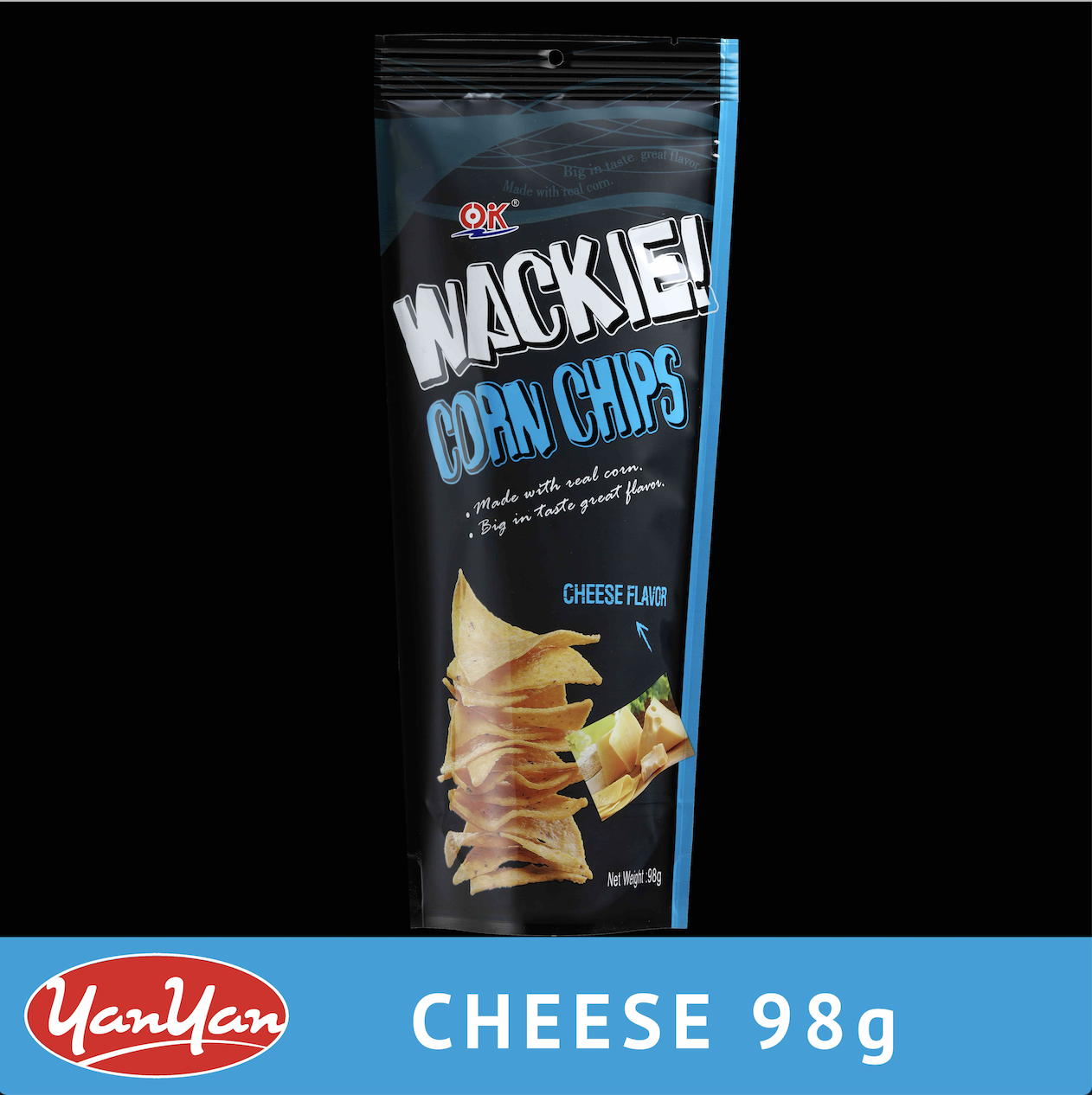 Wackie Corn Chips Cheese (98g) | Lazada PH