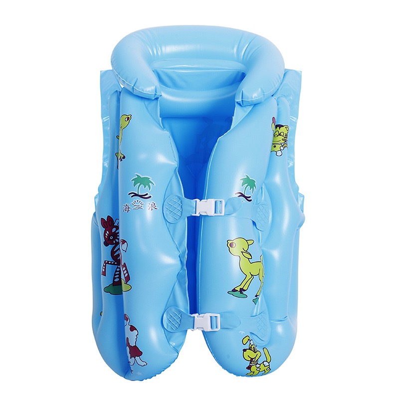 Baby Life Jacket Cartoon Printing Large Buoyancy PVC Inflatable ...