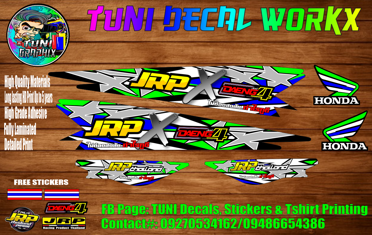 TMX 125 (JRP X DAENG DECAL STICKER V1) w/ FREEBIES | Lazada PH