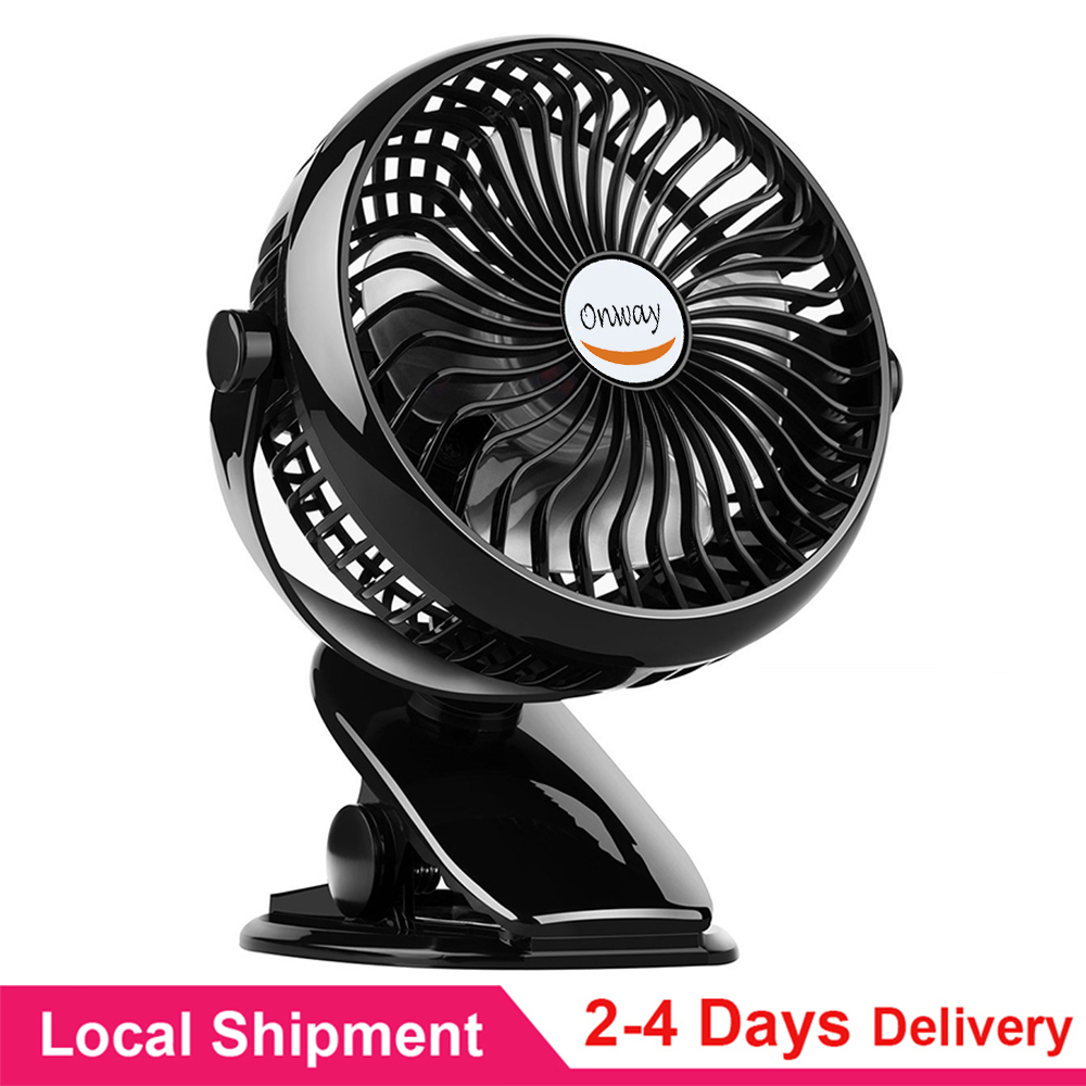 Onway Stroller Fans Mini USB Desk Clip Fan,2021 Newest Table Fan 40 ...