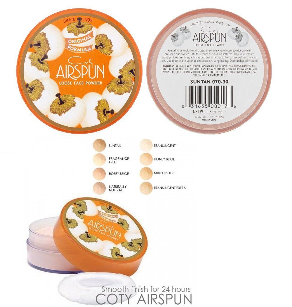 Coty Airspun Loose Face Powder, Translucent Extra Coverage, Oz ...