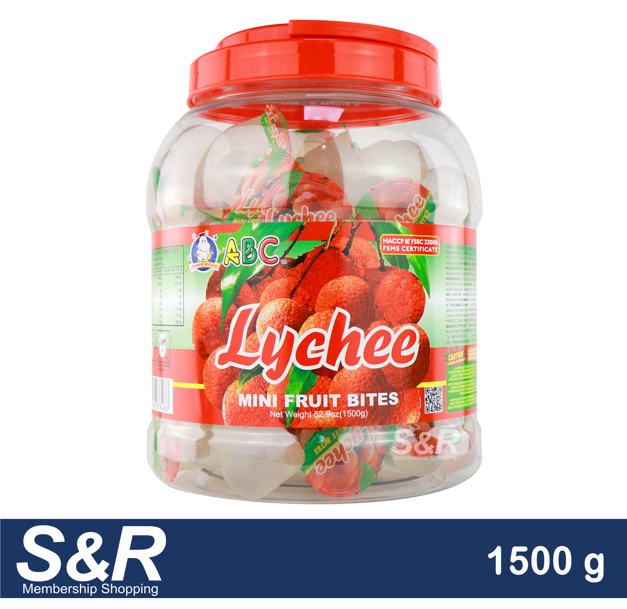ABC Lychee Mini Fruit Bites 1500g | Lazada PH