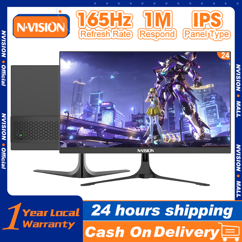 NVISION 24 inch Gaming Monitor 165Hz Monitor IPS Monitor 1MS GTG PC ...