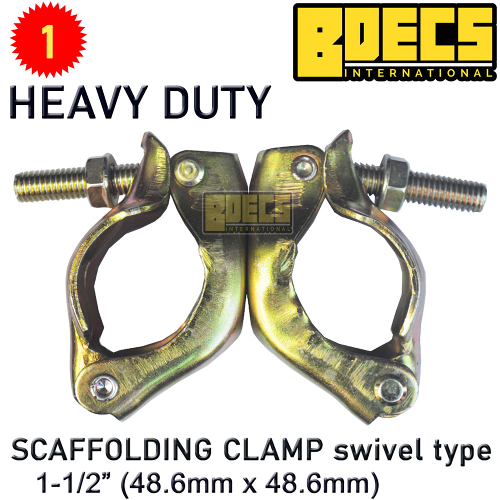 Scaffolding Clamp 1-1/2 (48.6mm x 48.6mm) Heavy Duty 1 pcs/set Bdecs ...