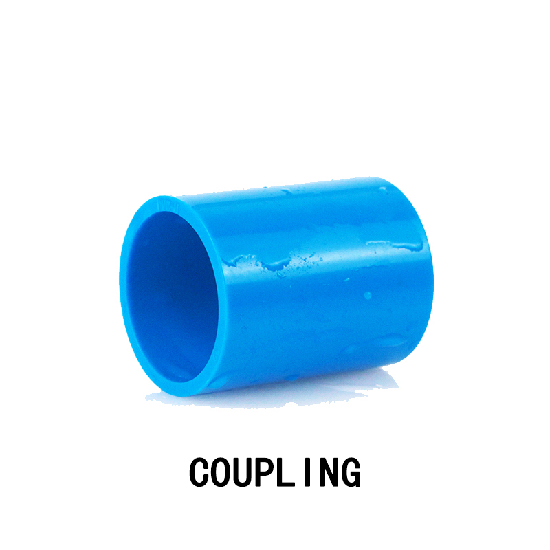 coupling connector 1 2 PVC Blue Fittings 3/4 1 in 20mm 25mm 32mm Pipe ...