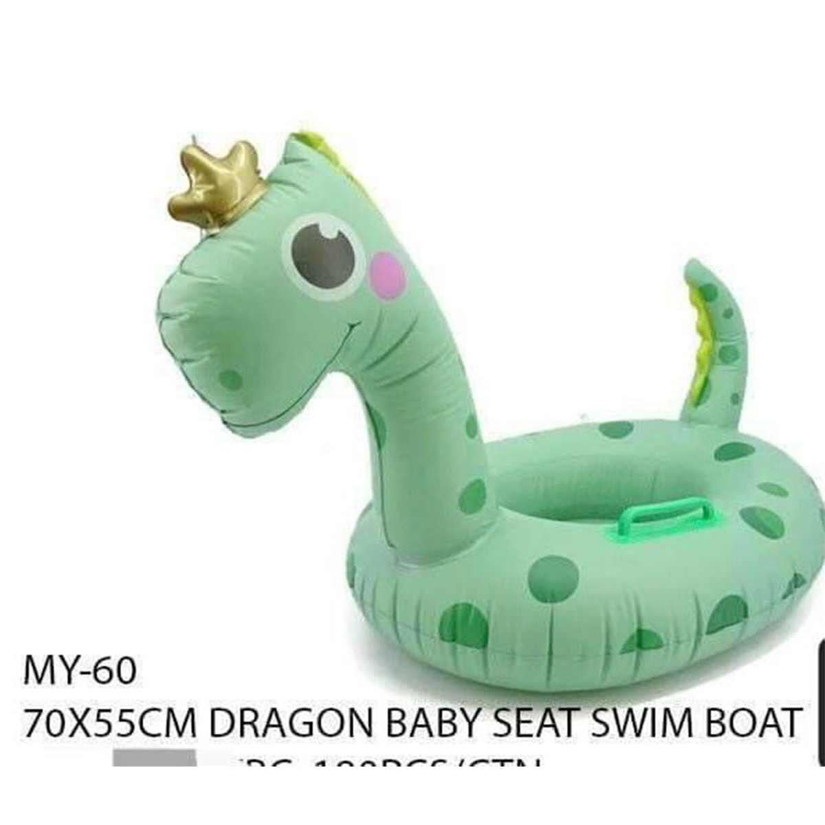 Baby Fourth Couture Summer Inflatable Dragon Swimming Pool Floater Swim ...