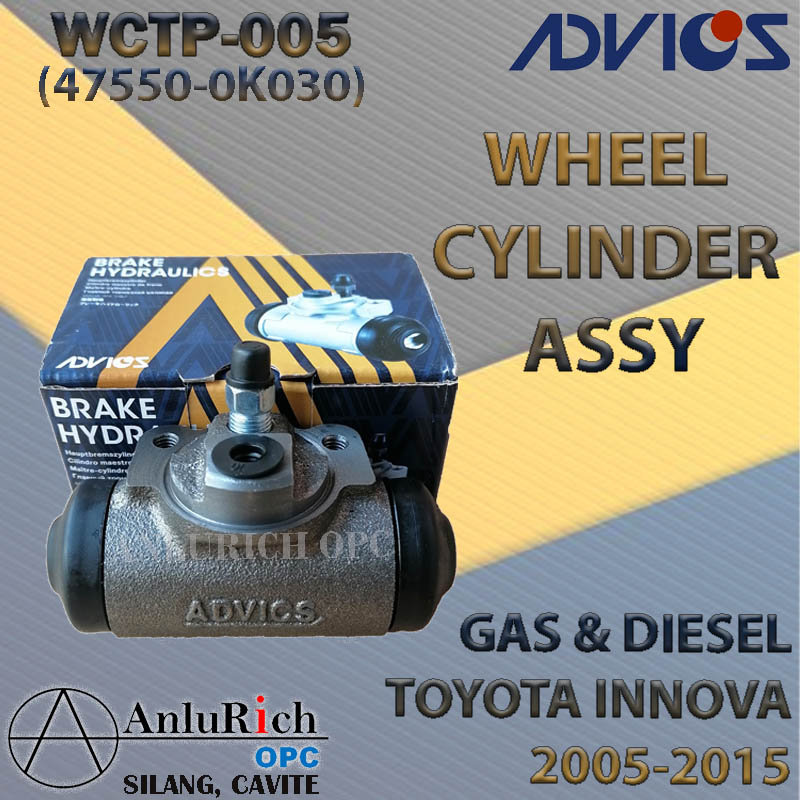 ADVICS WHEEL CYLINDER REAR TOYOTA INNOVA 2005-2015 GAS & DIESEL WCTP ...