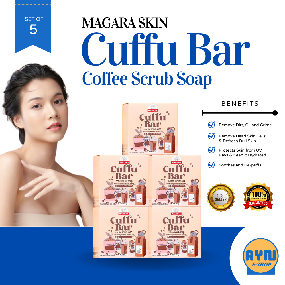 Magara Skin Cuffu Bar Coffee Scrub Soap 60g | Lazada PH