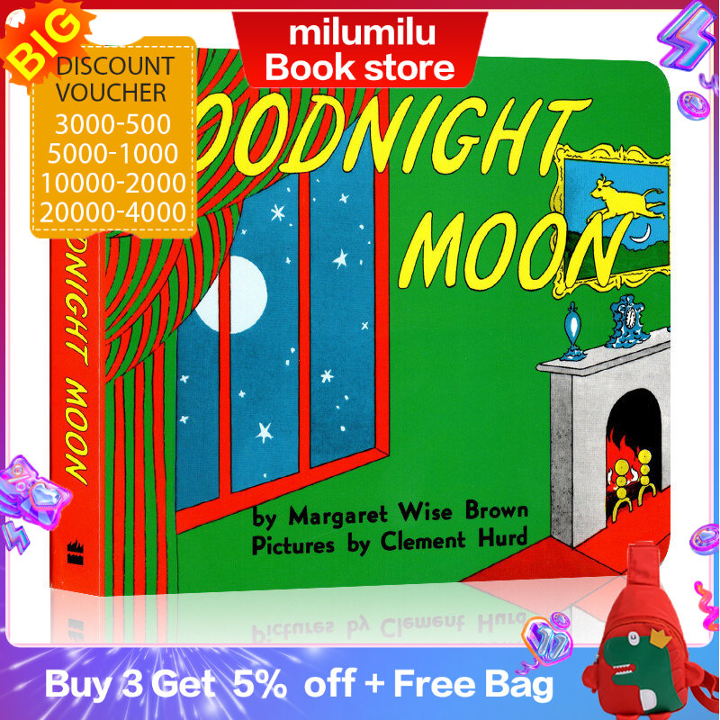 milumilu Goodnight Moon Board book English Activity Story Book for Kids ...