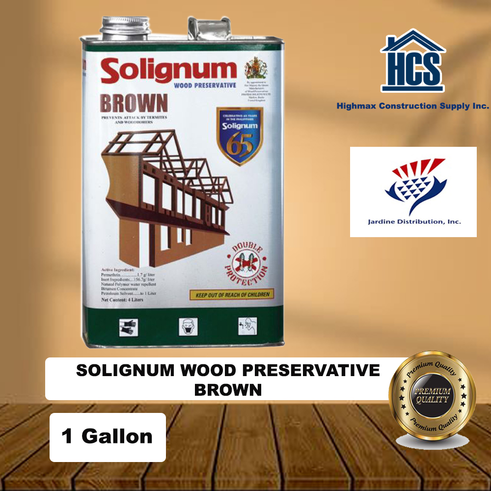 JARDINE Solignum Wood Preservatine Brown - 1 Gallon | Lazada PH