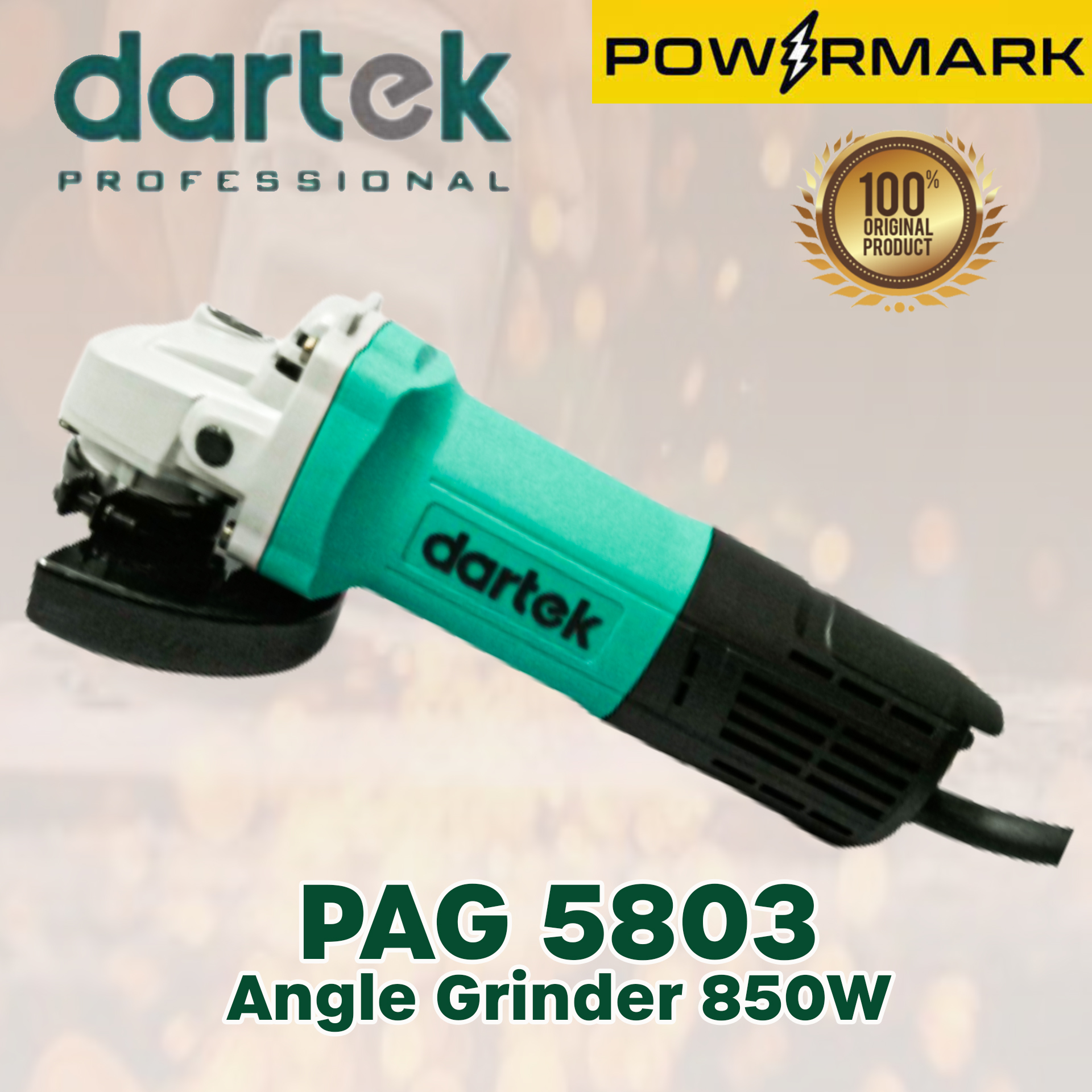 DARTEK PAG 5803 Angle Grinder 850W [POWERMARK | DPT] | Lazada PH