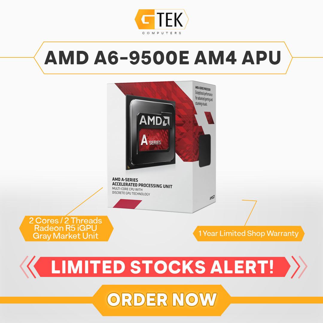 AMD A6-9500E APU w/ CPU Cooler 7th Gen AM4 Processor | Lazada PH